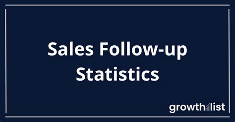 40 Sales Follow Up Statistics For 2024 Growth List