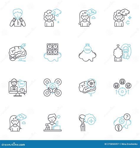 Empathy And Understanding Linear Icons Set Empathy Understanding