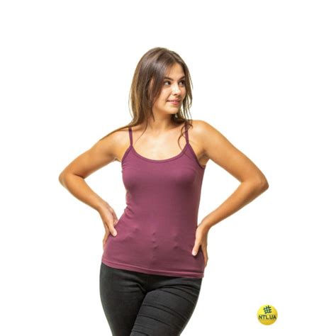 Жіноча майка на тонких бретелях з бавовни Наталюкс 41 2135 — купити вигідно