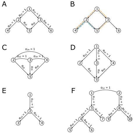 examples of admixture graphs with illustration of concepts explained in