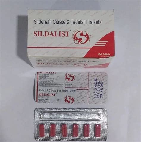Sildalist 120mg Sildenafil Citrate And Tadalafil Tablets Strength