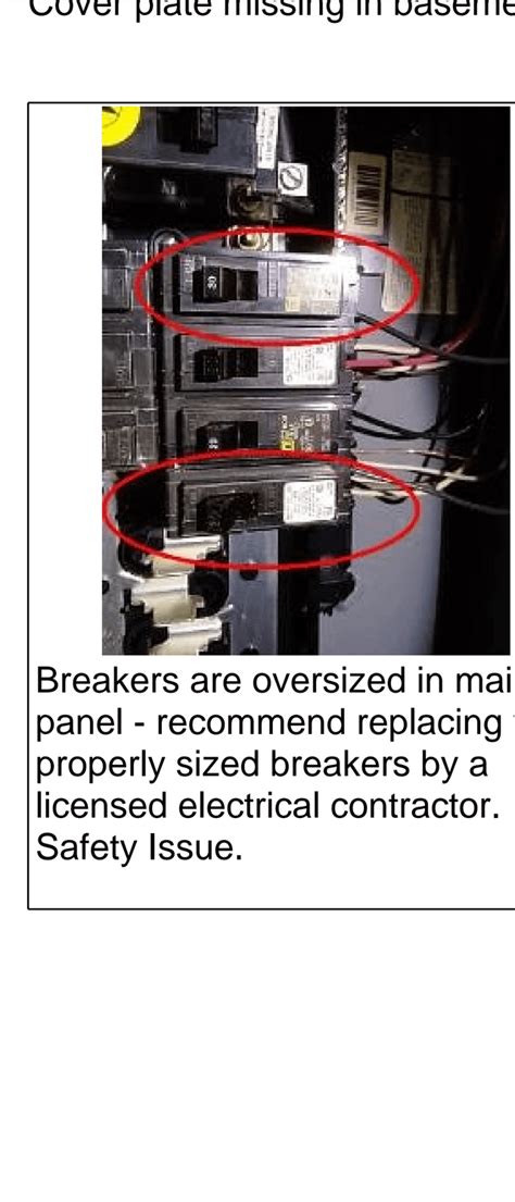 How To Figure Out Which New Breaker Amperage Wise To Use To Fix Oversized Breakers R