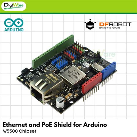 Promo Ethernet And Poe Shield For Arduino W5500 Chipset Kota Surabaya