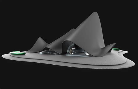 Wave Pavilion Design Images Behance