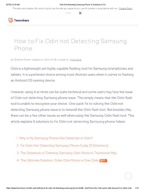 Odin Not Detecting Samsung Phone 6 Solutions To Fix Download Free
