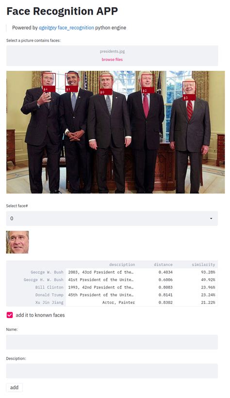 Face Recognition From Pictures Webcam Show The Community Streamlit