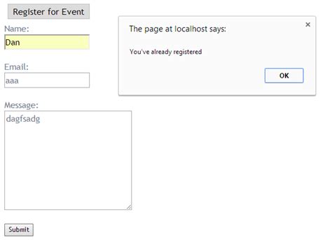 Javascript Set Client Cookie To Prevent Re Registration Stack Overflow