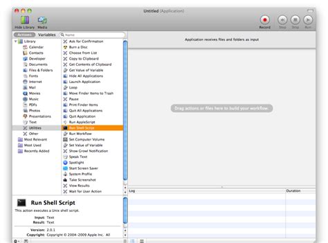 Shell Script As Application With Automator Parezco Y Digo