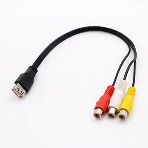 USB Female To X RCA Female Jack PC TV Splitter Audio Video AV Composite Adapter EBay