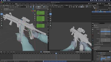 🔥blender Time Laps Reloading Gun Animation Youtube