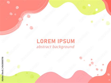 Fluid Shape Blob Abstract Back Ground Design Stock Vector Adobe Stock