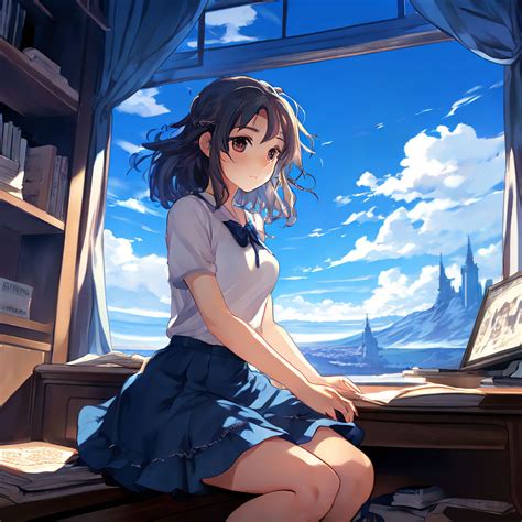 The Anime Girl By Stress Free Playground