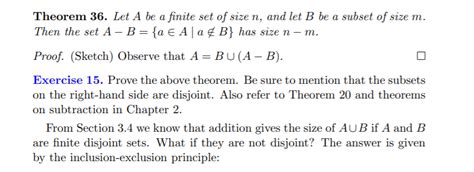 Solved Question On Exercise 15 Theorem 20 And Theorem 26 Chegg Com