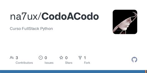Github Na7uxcodoacodo Curso Fullstack Python