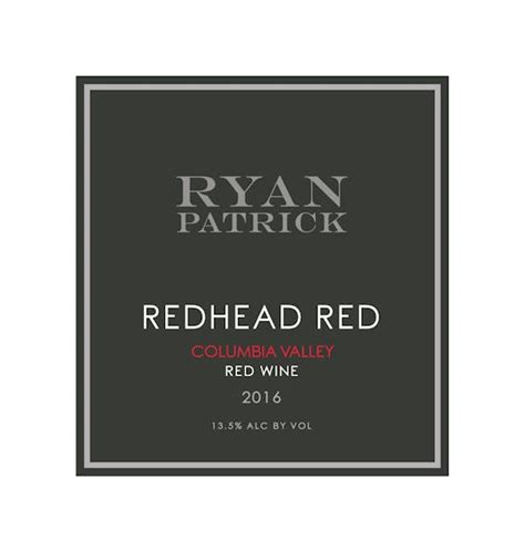 Ryan Patrick Redhead Red 2017 Red Blends