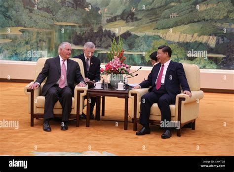 Us Secretary Of State Rex Tillerson Meets With Chinese President Xi