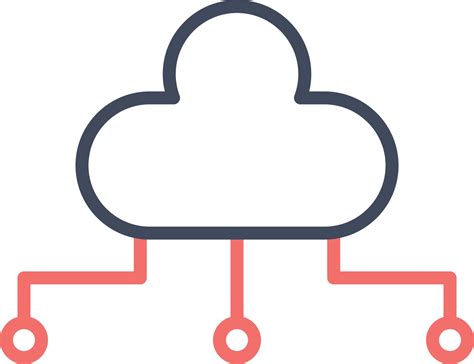 Cloud Data Distribution Icon 2850484 Vector Art At Vecteezy