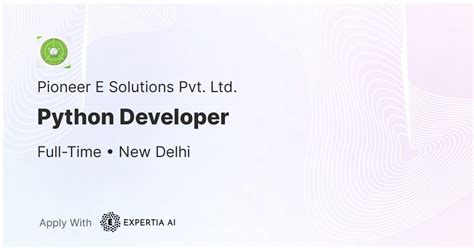 Python Developer Job New Delhi Mid Level