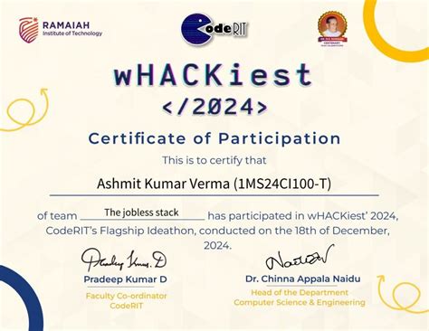 Hackathon Msrit Coderit Webdevelopment Socialimpact Ruraldevelopment Ashmit Kumar Verma