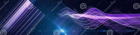 Abstract Background Wavy Grid With Shines Effects On Dark Plexus Wireframe Concept In Virtual