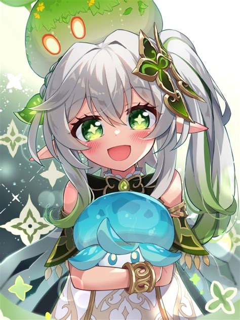 Nahida Slime And Fungi Genshin Impact Drawn By Mikage Shibi Danbooru