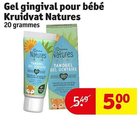 Promo Gel Gingival Pour B B Kruidvat Natures Chez Kruidvat Icatalogue Fr