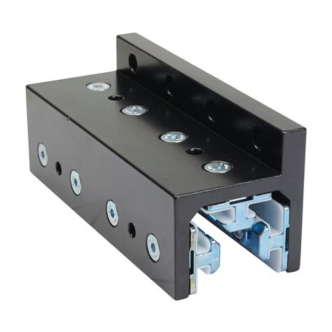 FATH 3 Slot Single Flange Linear Bearing Black For T Slotted Rail PN 166404 AutomationDirect