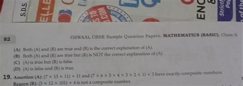 82 Oswaal Cbse Sample Question Papers Mathematics Basic Class X A B