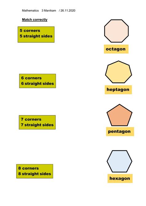 Polygon Activity Live Worksheets