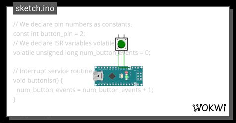 Pushbutton Wokwi Esp32 Stm32 Arduino Simulator