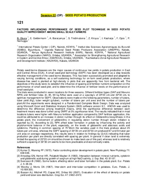 Pdf Factors Influencing Performance Of Seed Plot Technique In Seed