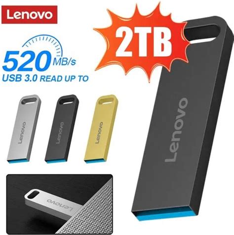 Lenovo TB USB Flash Drive Hoge Snelheid Metalen Pendrive Enorme Bol