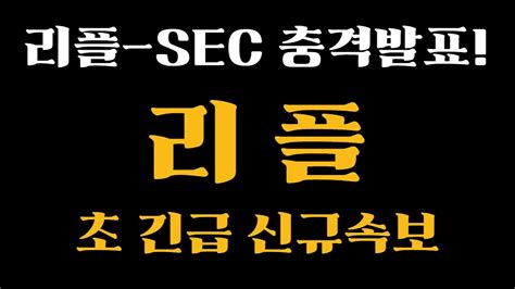 리플 코인 신규속보 리플 Sec 전문가증언 배제신청 충격속보 아주중요 빠르게 보셔야합니다 리플목표가 리플코인 리플전망 리플코인전망 리플코인목표가 리플