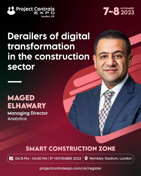 Project Controls Expo Uk On Linkedin Speakerannouncement Projectcontrolexpo Pcexpo2023