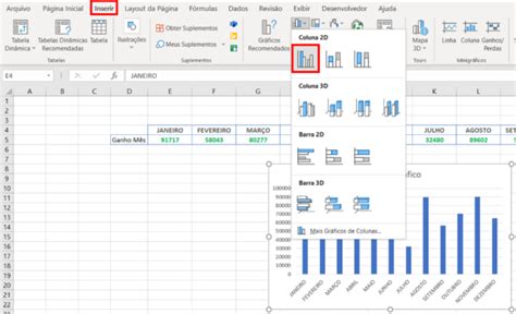 Como inserir gráficos no Excel Smart Planilhas