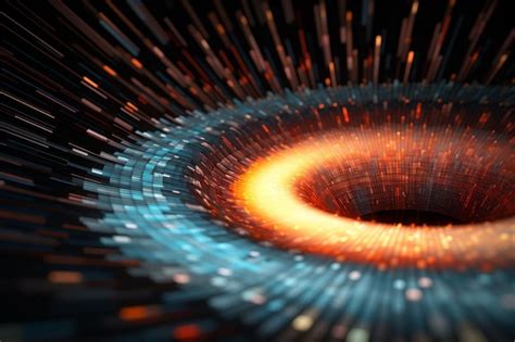 Premium Photo Abstract Visualization Of A Circular And Generative Ai