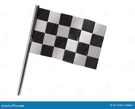 Checkered Flag Stock Illustration Illustration Of Black 16112750