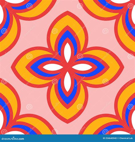 Tile Pattern Illustration Ceramic Tile Background Design Stock Illustration Illustration Of