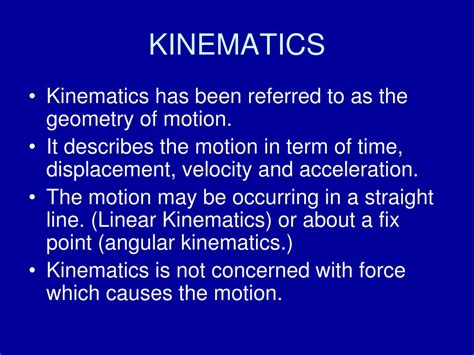 Ppt Linear And Angular Kinematics Powerpoint Presentation Free