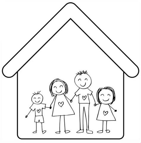 نشاط فني كيفية تلوين بيت العائلة Body Parts Preschool Activities