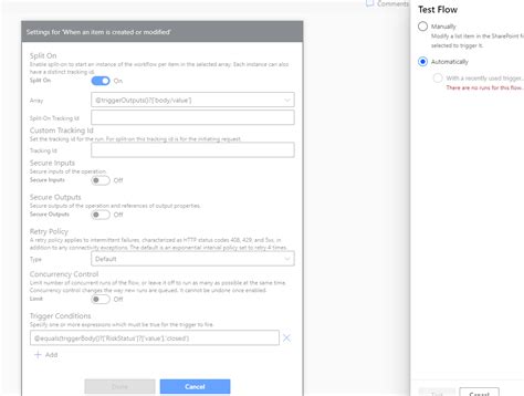 Trigger Condition Based On Drop Down Choice Column In Sharepoint List