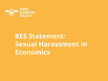 RES Statement Sexual Harassment In Economics Royal Economic Society