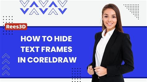 How To Hide Text Frames In Coreldraw Youtube