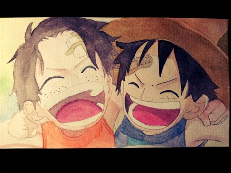 One Piece Luffy And Ace By Blackjack24 On Deviantart