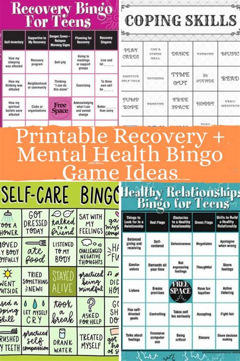 Positive Printable Recovery Games Activities Peachy Party
