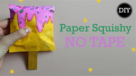 How To Make A Paper Squishy No Tape DIY YouTube