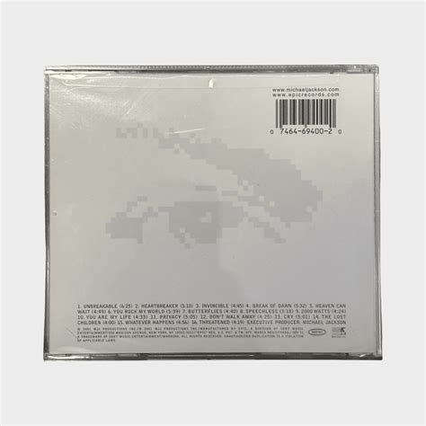 Michael Jackson Invincible Cd Sealed Usa Michael Jackson Market