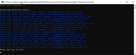 Create A Net Core Deamon App That Calls Msgraph With A Certificate
