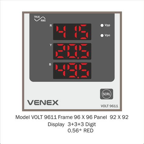 Phase Sequence Indicator Single Display Volt Indicator 3ai Manufacturer From Ahmedabad