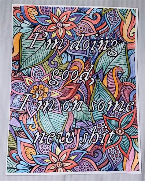 Taylor Swift Explicit Coloring Pages Etsy